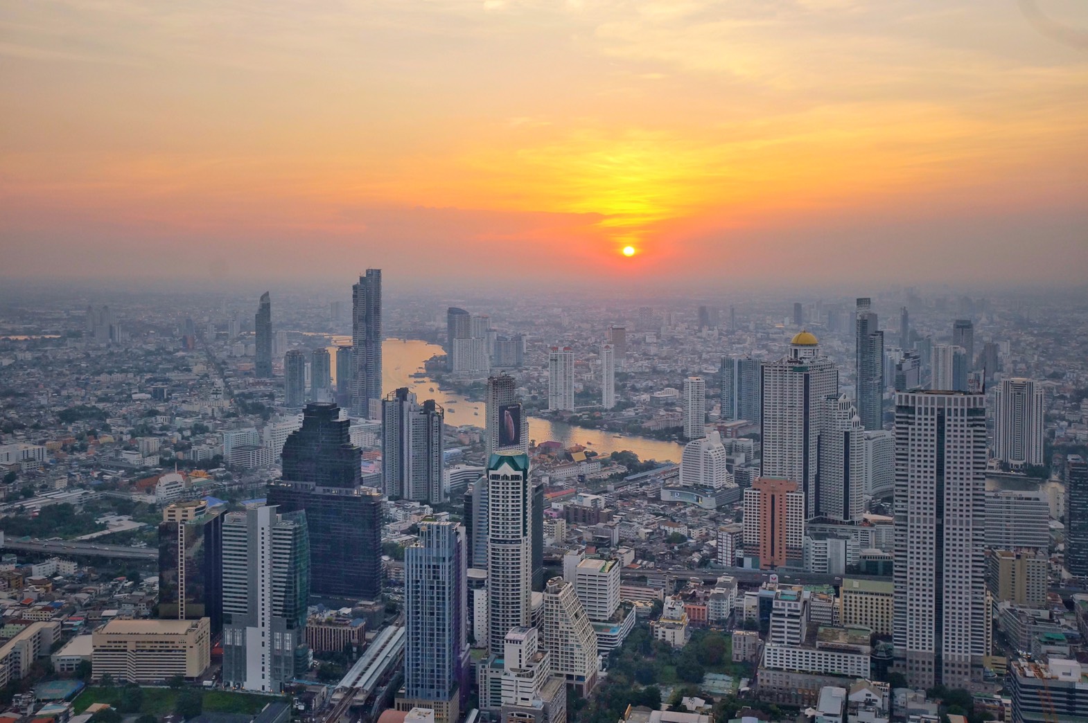 วิวกรุงเทพจากยอดตึกมหานคร