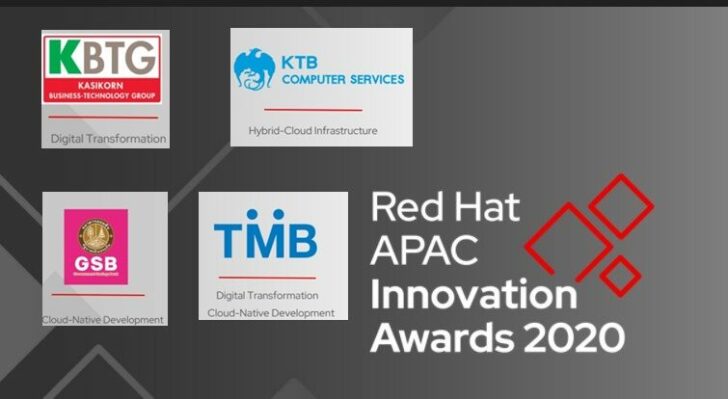 กลุ่มธนาคารกวาดรางวัล Red Hat APAC Innovation Awards
