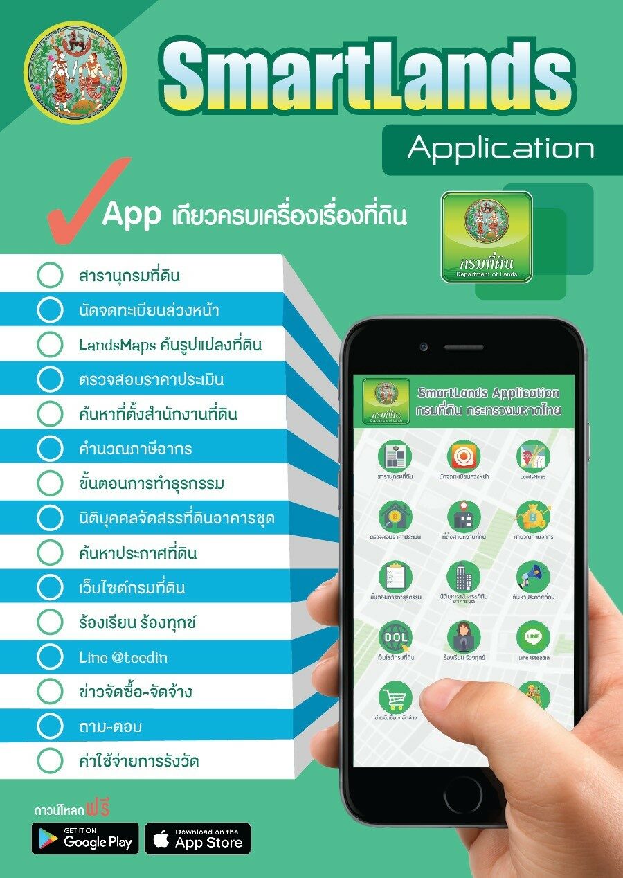 SMARTLANDS แอปพลิเคชั่น: ครบเครื่องเรื่องที่ดิน