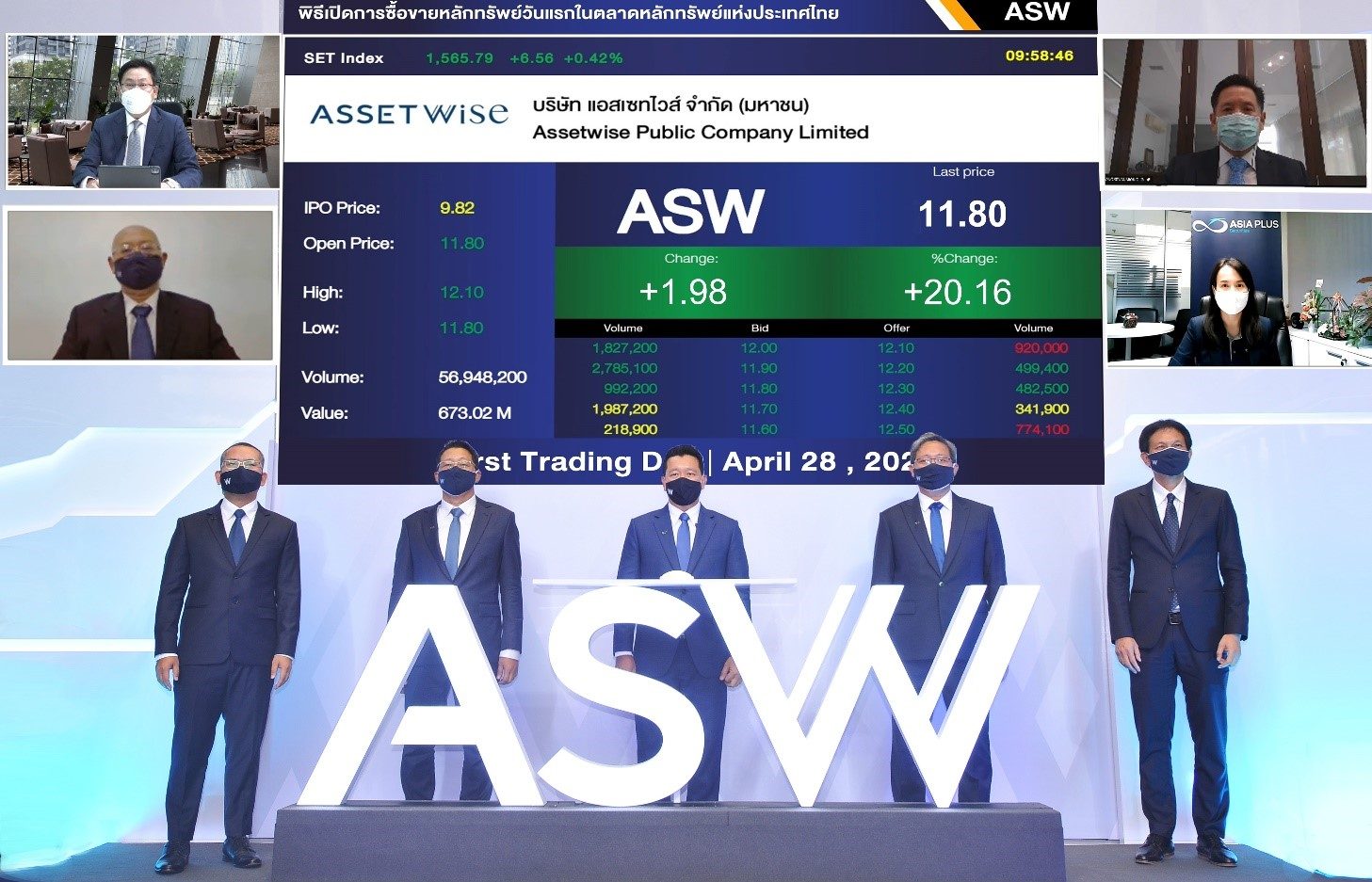 ASW เทรดวันแรกพุ่งเหนือจอง 20.16%ตอกย้ำความเชื่อมั่นอสังหาฯ High Growth ...