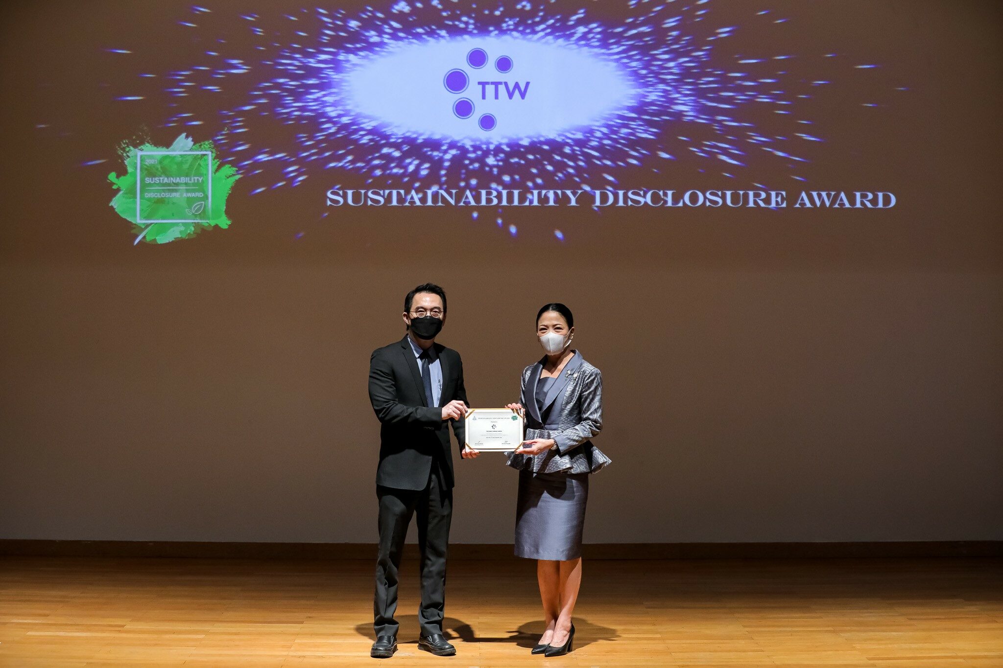 TTW รับรางวัลเกียรติคุณ Sustainability Disclosure Award ประจำปี 2564 จากสถาบันไทยพัฒน์ ต่อเนื่อง ...