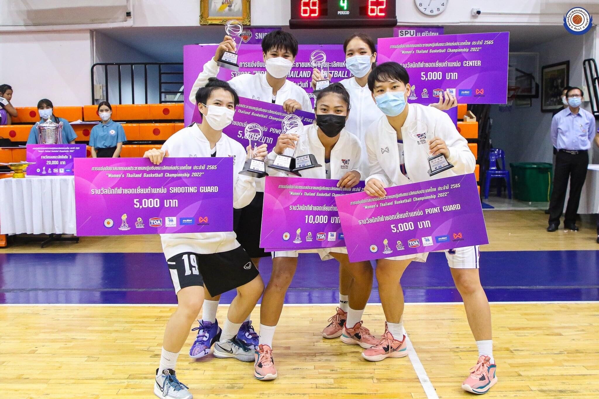 Sniper girl buried Sripatum University - 'Rujiwan' MVP wins the PTT women's basketball ...