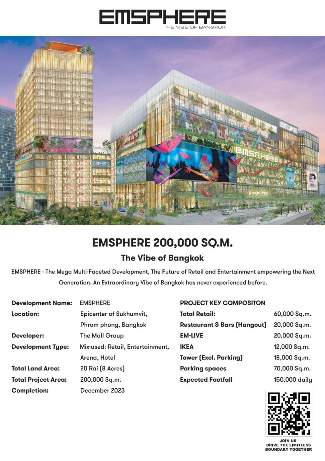 เดอะมอลล์ กรุ๊ป เปิดตัว “ดิ เอ็มสเฟียร์” เตรียมพลิกประวัติศาสตร์วงการค้าปลีกไทย