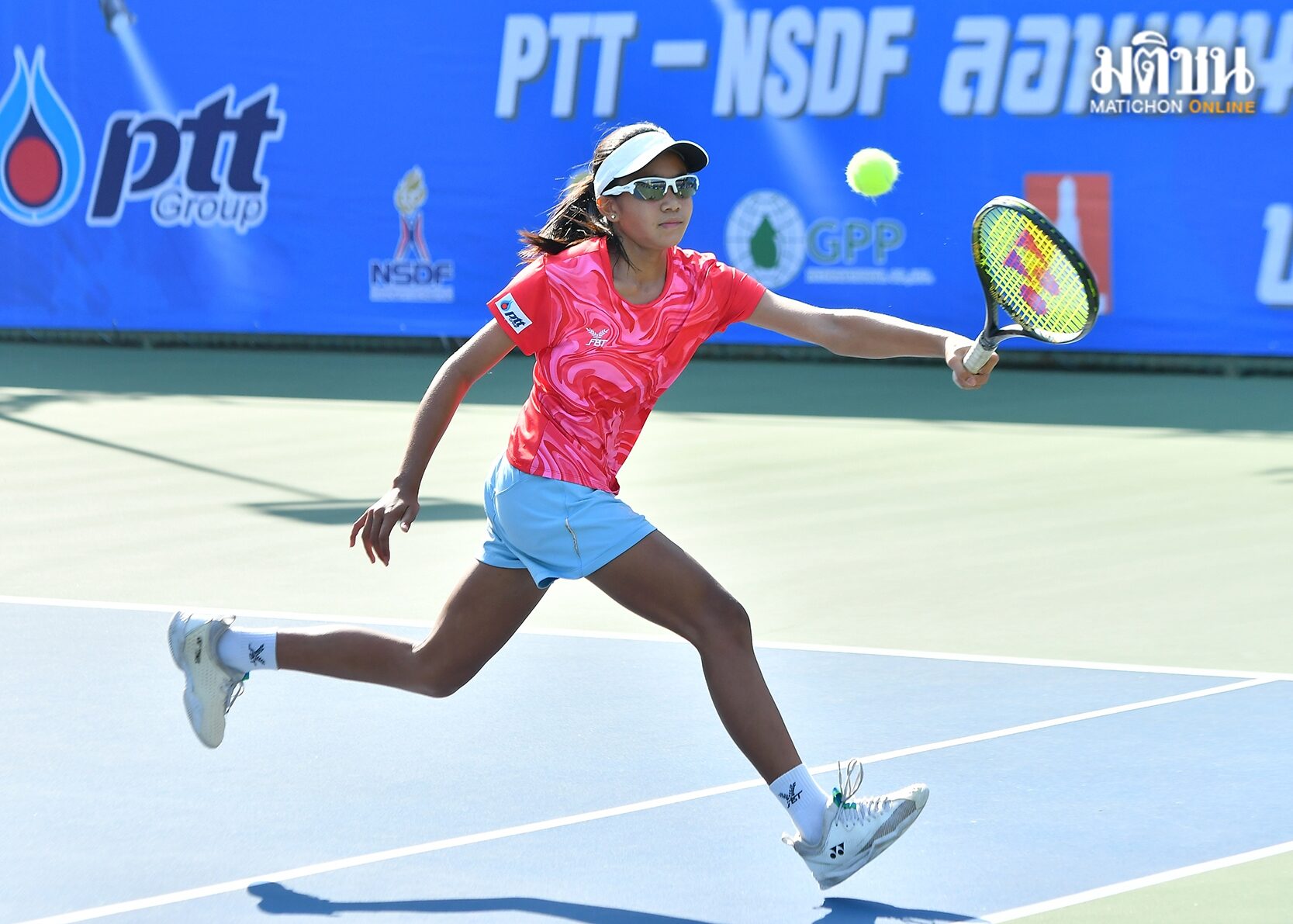 'ปวีณอร' โชว์ฟอร์มนักหวดทีมชาติวันเดียวชนะ2นัดศึก PTT - NSDF