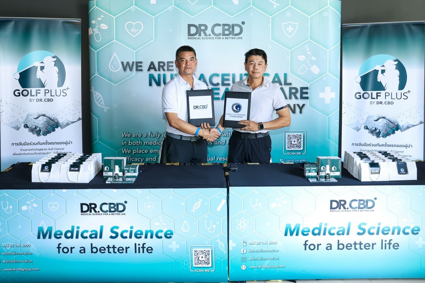 ดร.ซีบีดี (Dr. CBD) จับมือ กอล์ฟ ชาแนล (Golf Channel Thailand) ร่วมมือในงานด้านวิจัย เปิดตัว ...