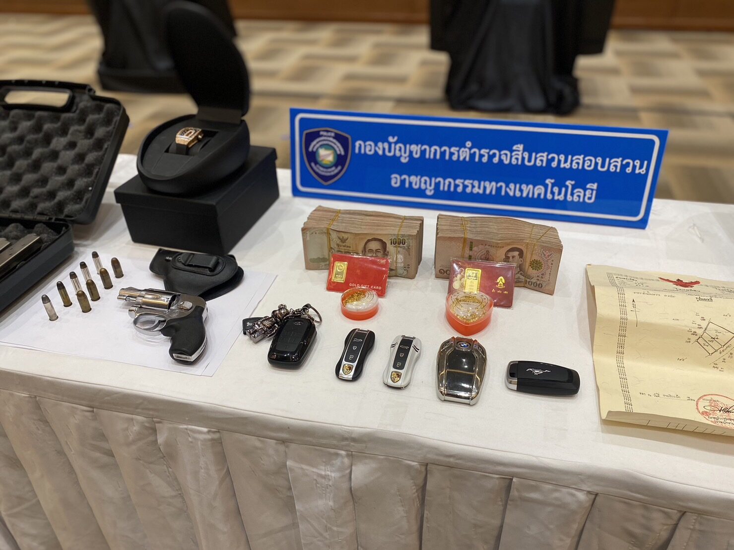 ทลาย 2 เว็บพนันดังXoslotz1688-slotking77 จับ 11 ผู้ต้องหา ยึดกว่า 70 ล้านบาท