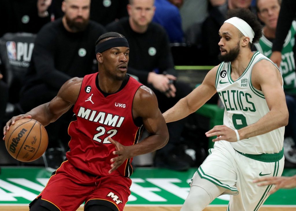 บัตเลอร์ทำ 35 คะแนน พาฮีตบุกชนะเซลติกส์ 123-116 นำ 1-0 รอบชิงแชมป์สาย