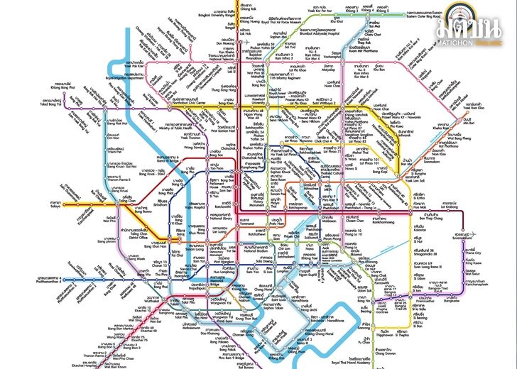 กรมราง ลุยแผนแม่บทรถไฟฟ้าฉบับใหม่ M-MAP 2 ก่อสร้างอีก 33 เส้นทาง ...