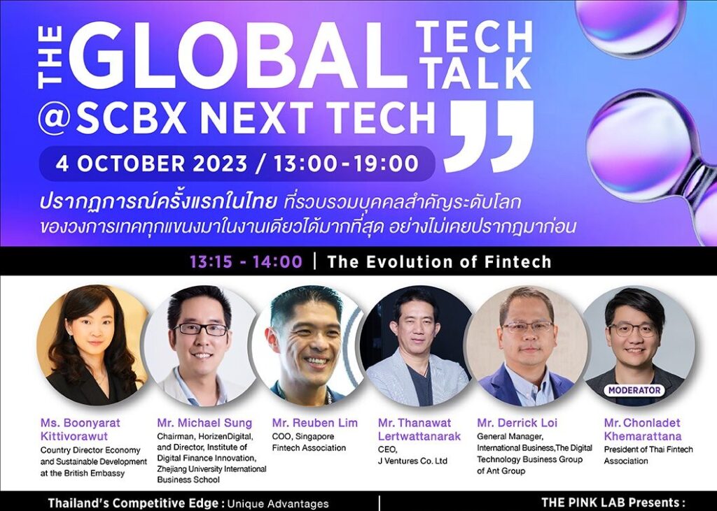“THE GLOBAL TECH TALK @ SCBX NEXT TECH” การวมตัวครั้งสำคัญของผู้นำโลกเทคโนโลยี
