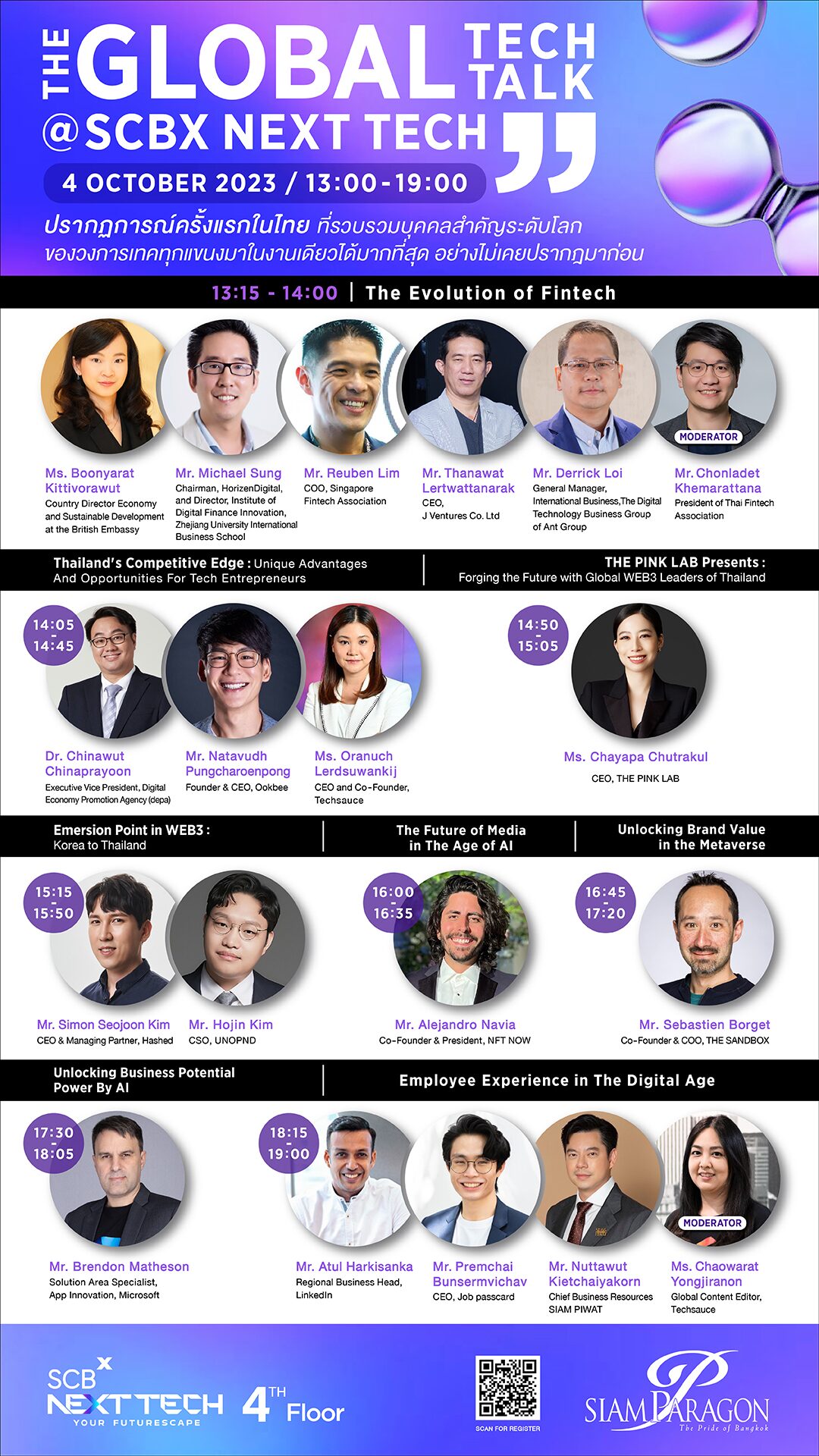 “THE GLOBAL TECH TALK @ SCBX NEXT TECH” การวมตัวครั้งสำคัญของผู้นำโลก ...