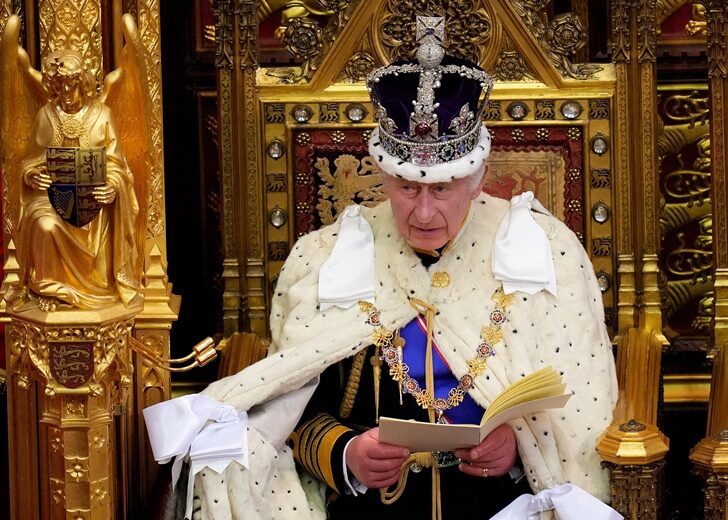 'คิงชาร์ลส์ที่ 3' มีพระราชดำรัสเปิดสภาอังกฤษ ตรัสเรื่องสถานการณ์ในอิสราเอล-กาซา