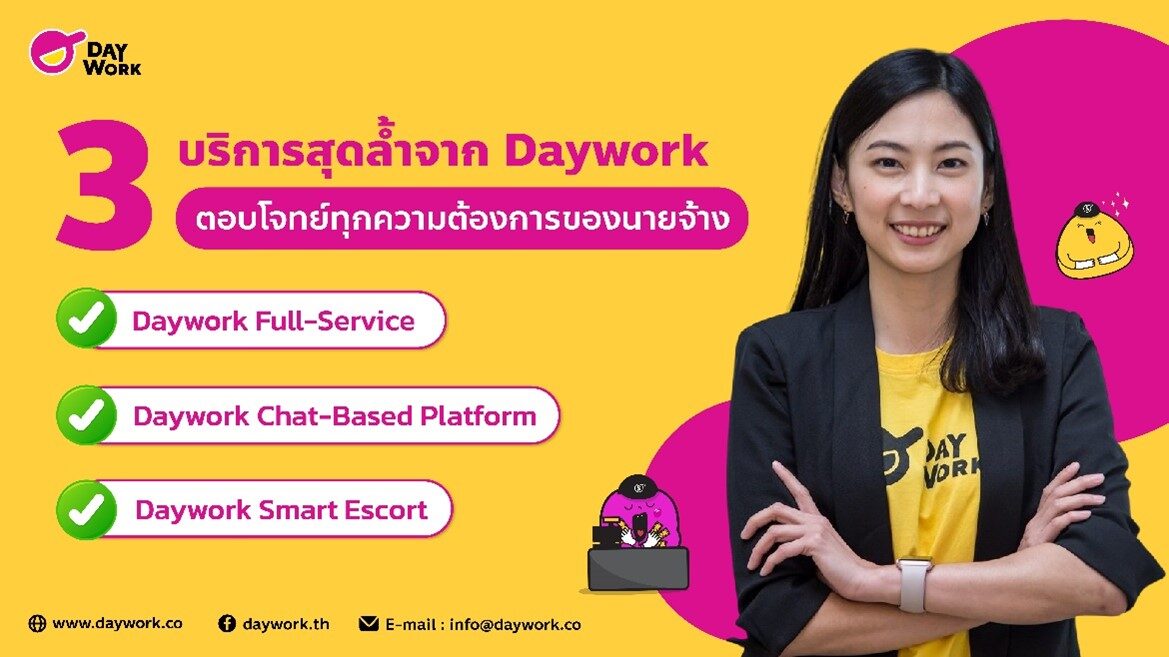 Daywork นวัตกรรมบริษัทรับจัดหาพนักงานพาร์ทไทม์ยุคใหม่