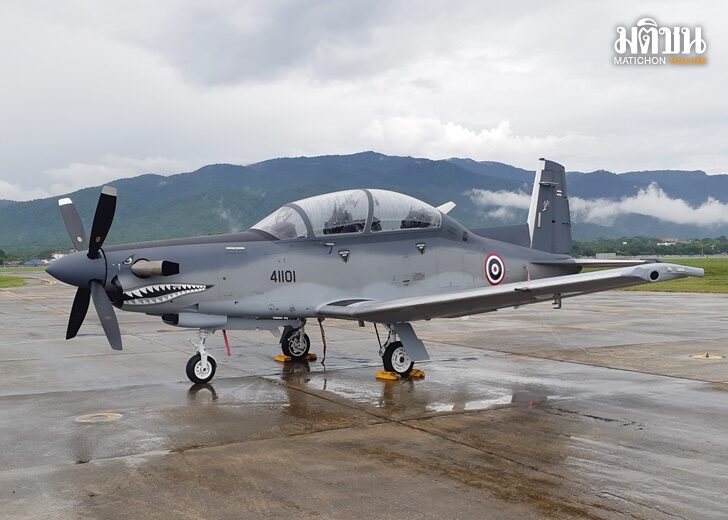 AT-6TH เครื่องบินโจมตีเบา 2 ลำ เข้าประจำการกองบิน 41 แล้ว พร้อมป้องกัน ...