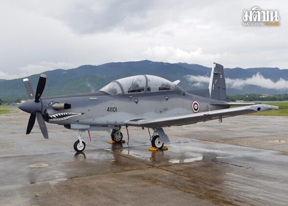 AT-6TH เครื่องบินโจมตีเบา 2 ลำ เข้าประจำการกองบิน 41 แล้ว พร้อมป้องกันภัยคุกคาม