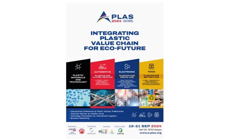 กลุ่มอุตสาหกรรมพลาสติก จัดงานแสดงสินค้า A-PLAS 2024 Integrating Plastic ...