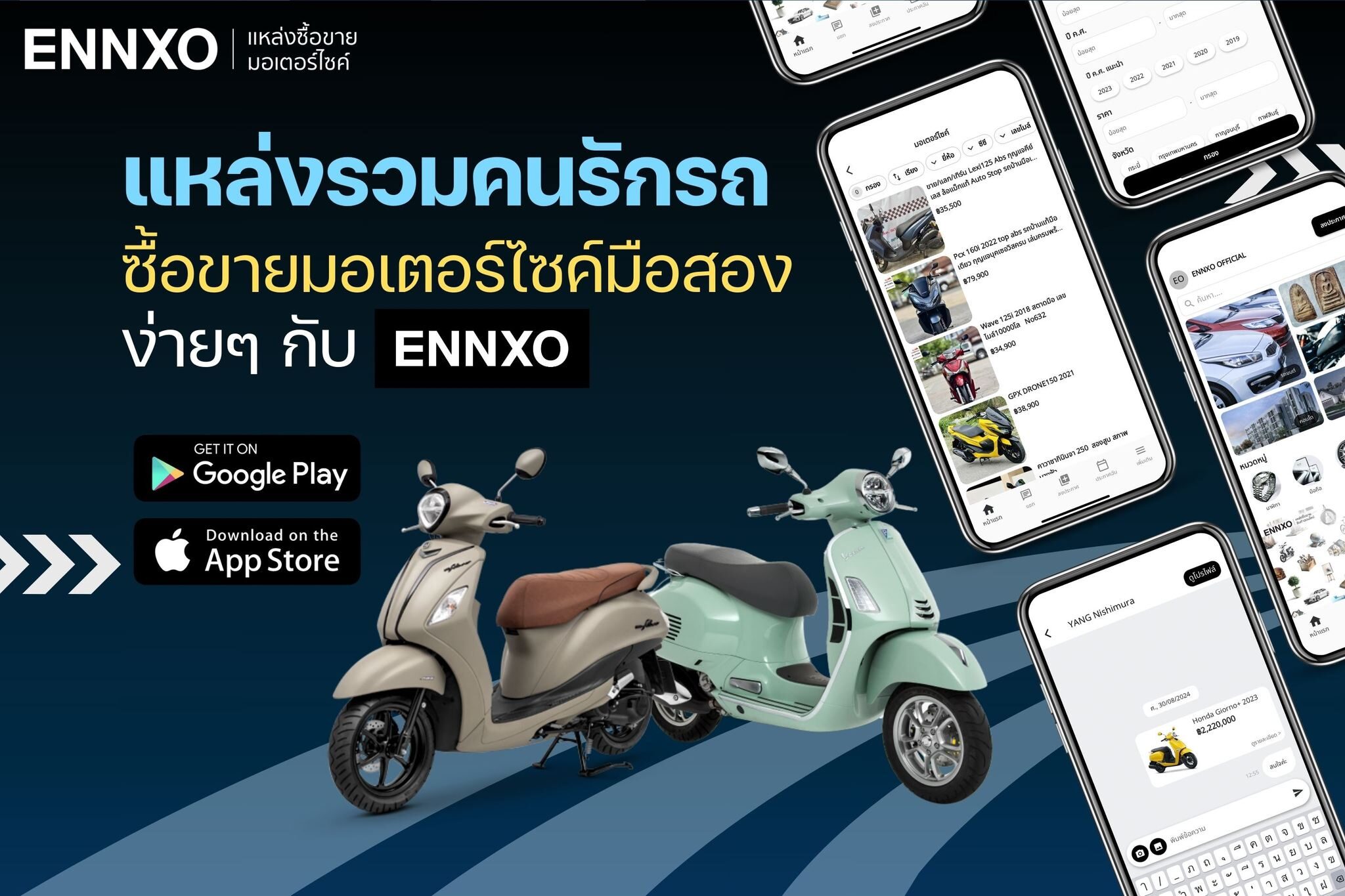 รู้วิธีซื้อขาย มอเตอร์ไซค์มือสองออนไลน์ ที่ ENNXO อย่างไรให้ปัง